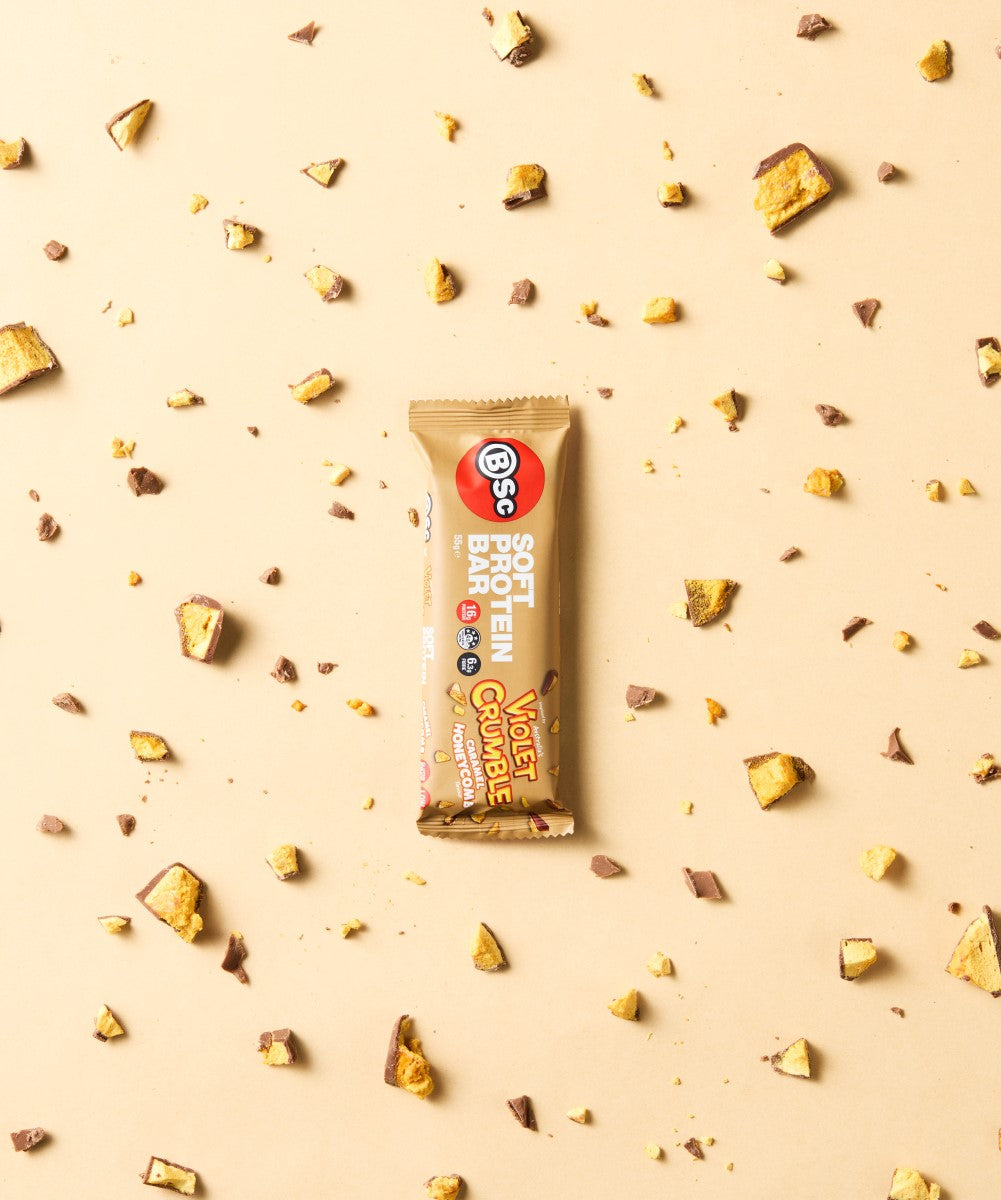 BSc X Violet Crumble Soft Protein Bar