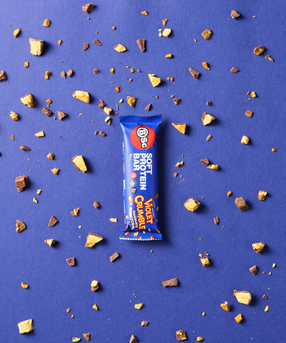 BSc x Violet Crumble Soft Protein Bar