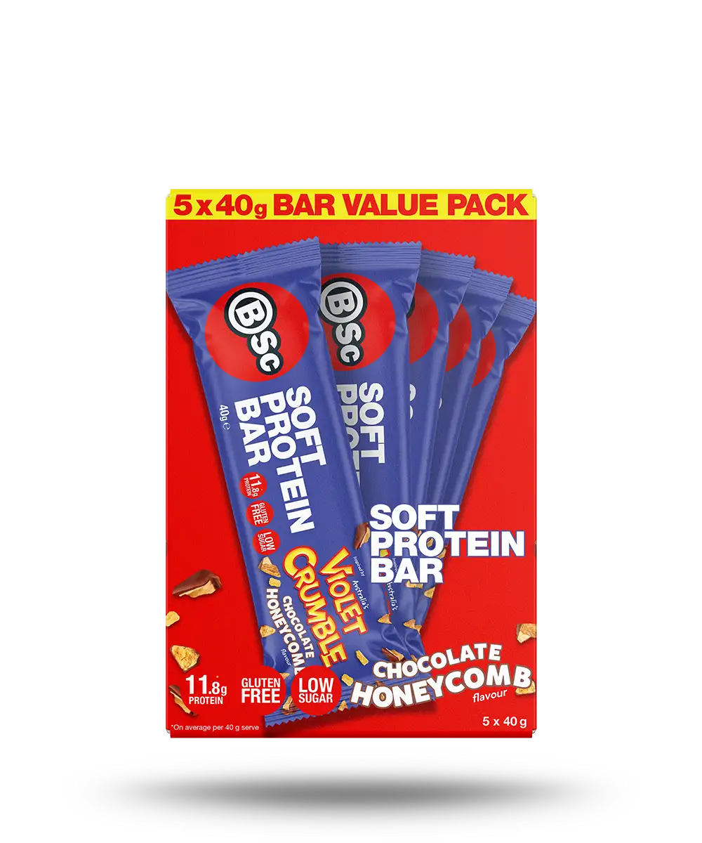 BSc x Violet Crumble Soft Protein Bar Multi-Pack
